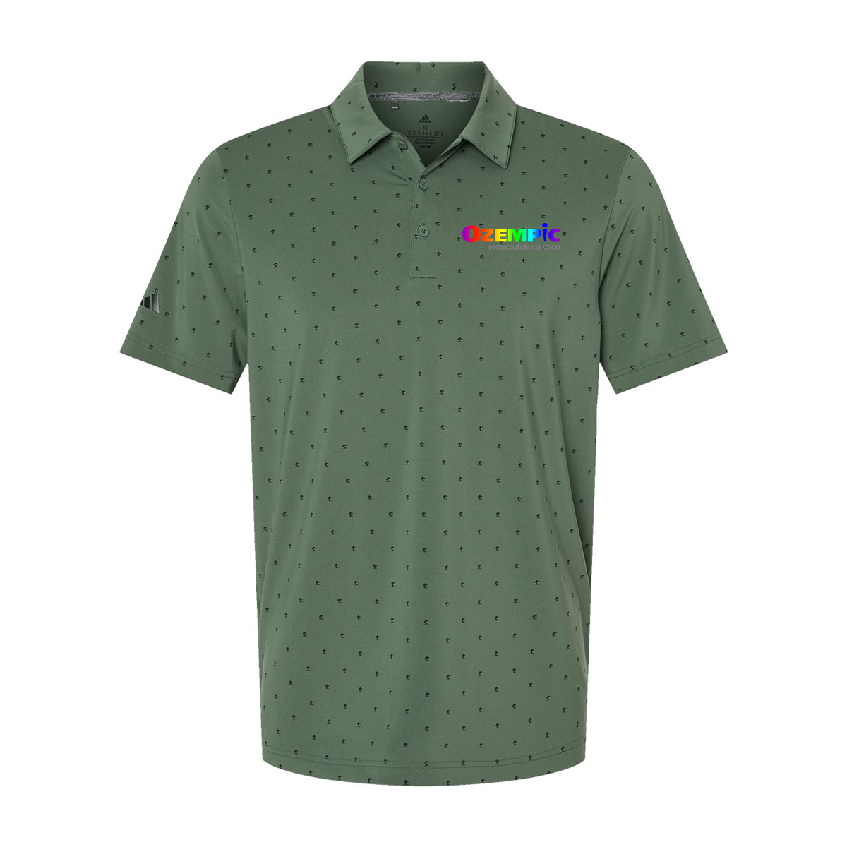 Adidas Pine Tree Polo A574 | Full-Color Recycled Polyester – EZ ...