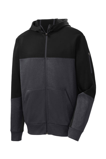 Winter Special Sport-Tek® Tech Fleece Color block Full-Zip Hooded Jack ...