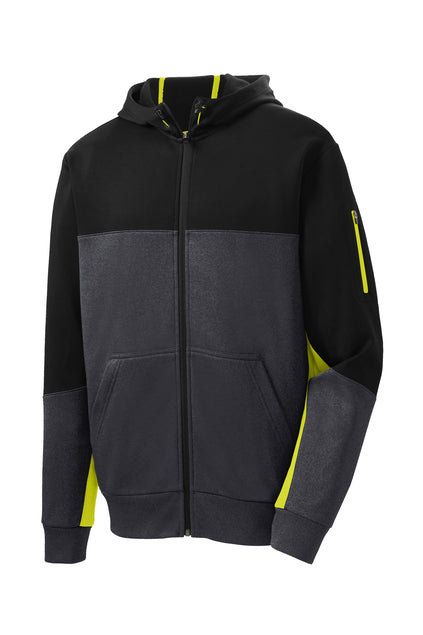 Winter Special Sport-Tek® Tech Fleece Color block Full-Zip Hooded ...