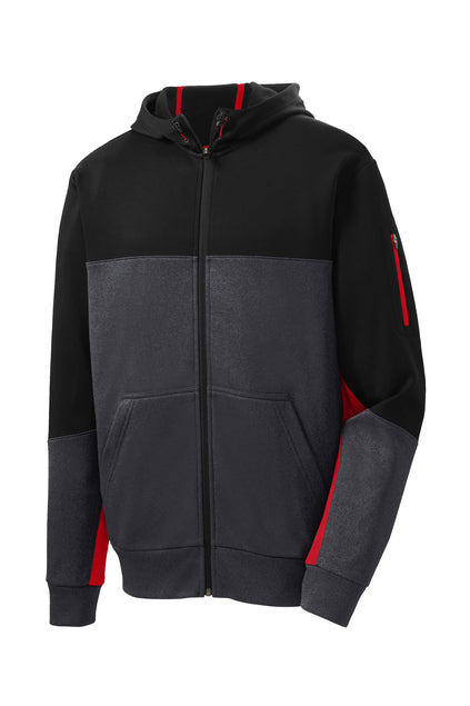 Winter Special Sport-Tek® Tech Fleece Color block Full-Zip Hooded ...