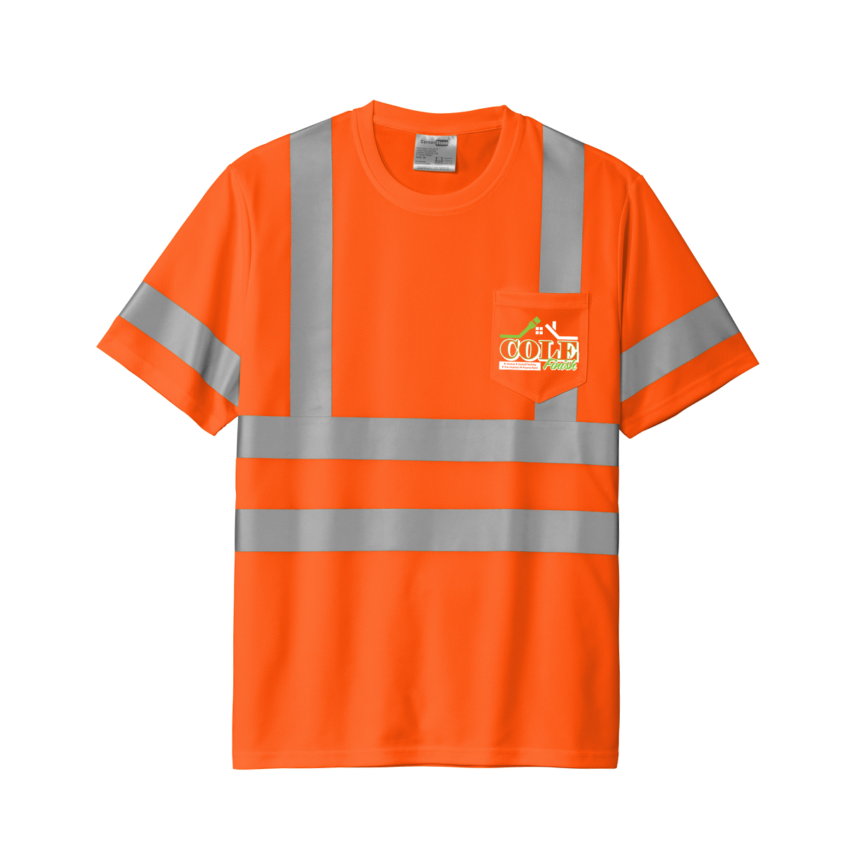 CornerStone® ANSI 107 Class 3 Mesh Tee – Full Color Safety – EZ ...