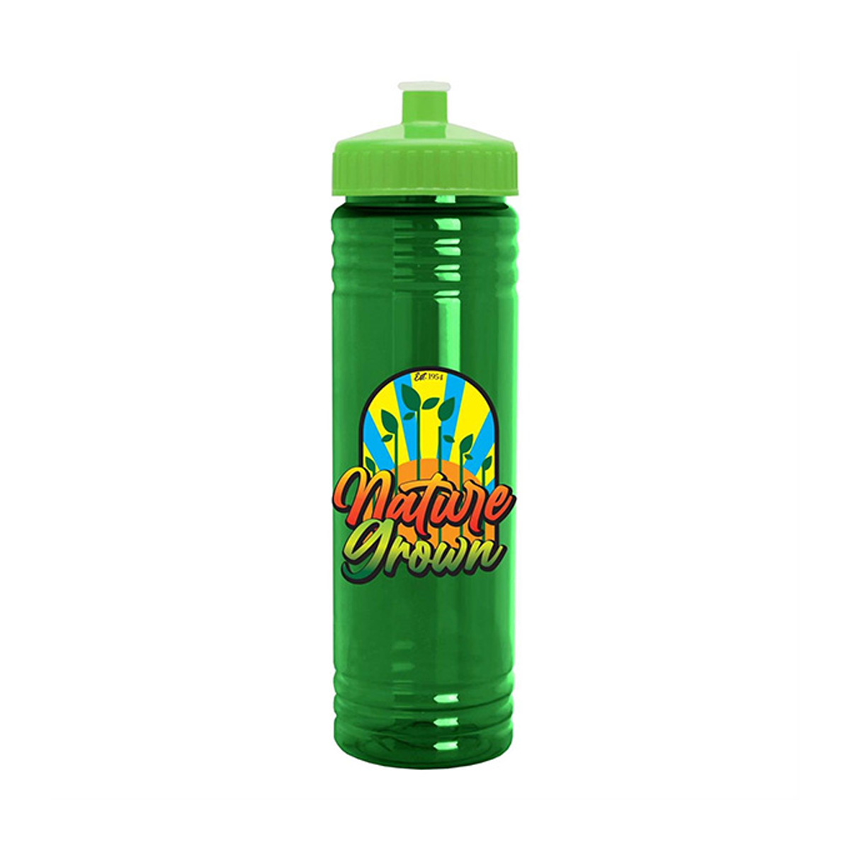 24 oz. Slim Fit UpCycle RPET Bottle with Push-Pull Lid Digital, Full C ...