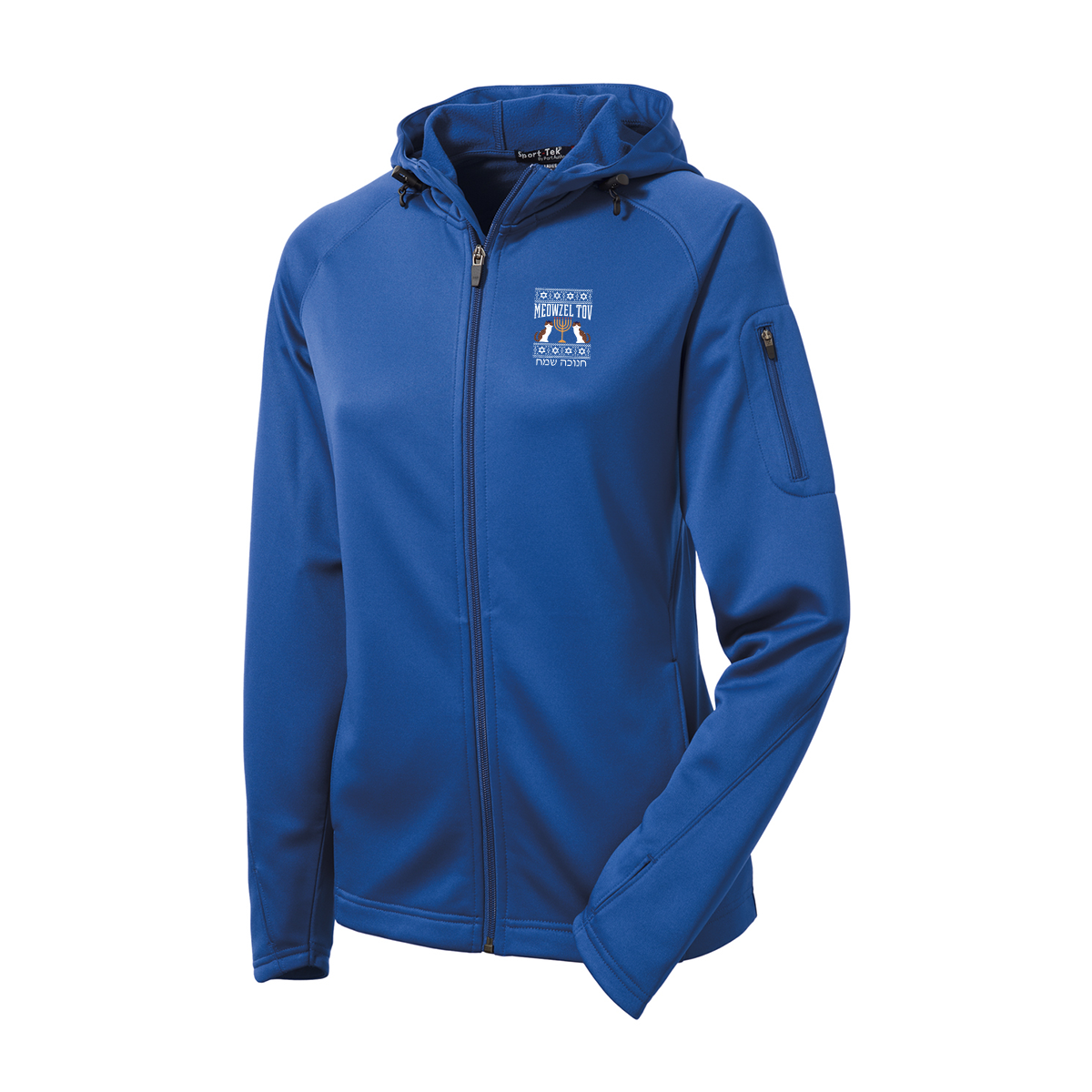 Sport-Tek® Women's Tech Fleece Full-Zip Hooded Jacket, Full Color – EZ ...