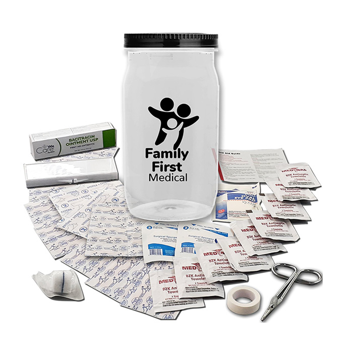 Family Medical Mason Jar Kit, Pad Print – EZ Corporate Clothing