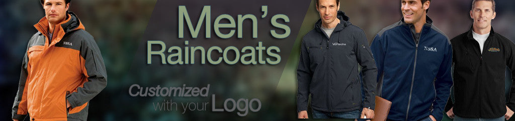 Customize Men's Rain Jackets & Rainwear with your Logo Design – EZ ...