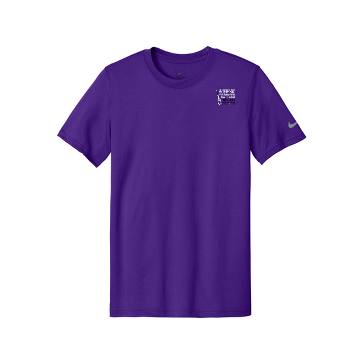 Nike Swoosh Sleeve Tee: Screen Print Custom Recycled Tee – EZ Corporate ...
