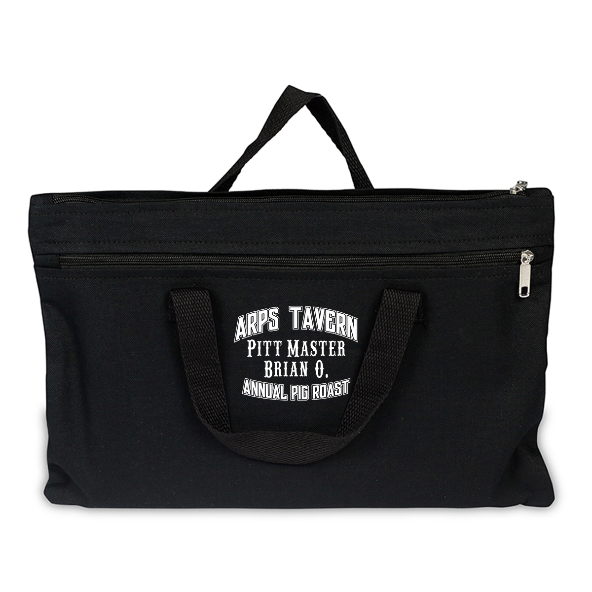 Canvas Document Bag – Full Color Custom Cotton Bag with Web Handles ...