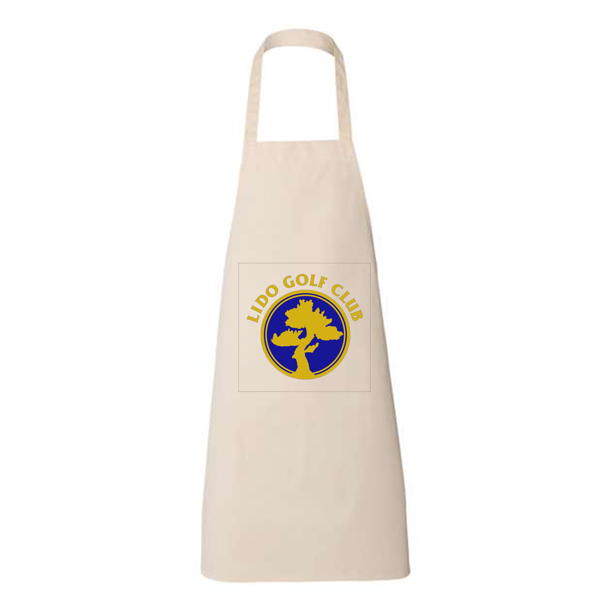 Butcher Apron – Full-Length Cotton/Poly Twill Apron with Neck Strap ...