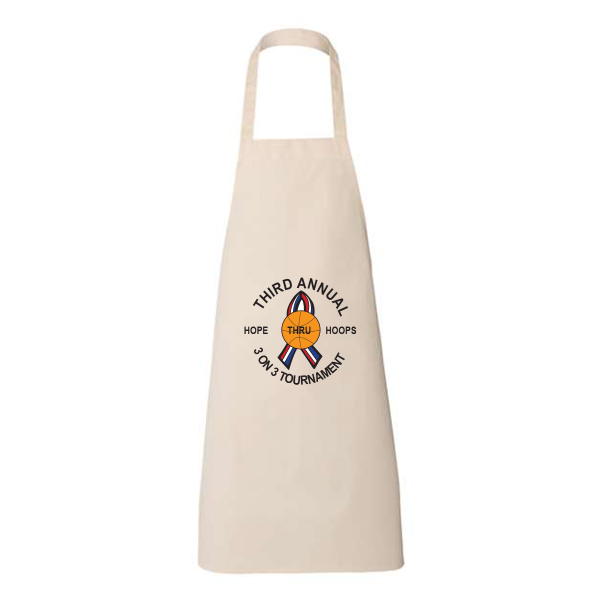 Butcher Apron – Printed Full-Length Cotton/Poly Twill Apron with Neck ...