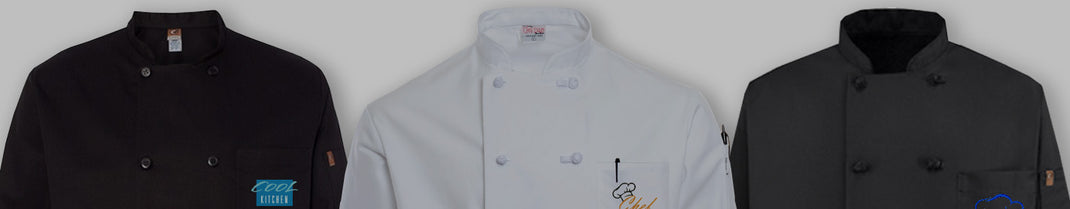 Men's and Women's Embroidered Chef Coats– Custom Kitchen Apparel – EZ ...