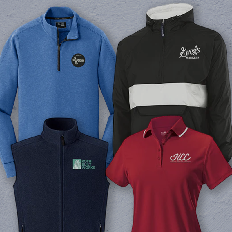 Shop All Custom Logo Apparel | Embroidery, Full-Color, Engraving