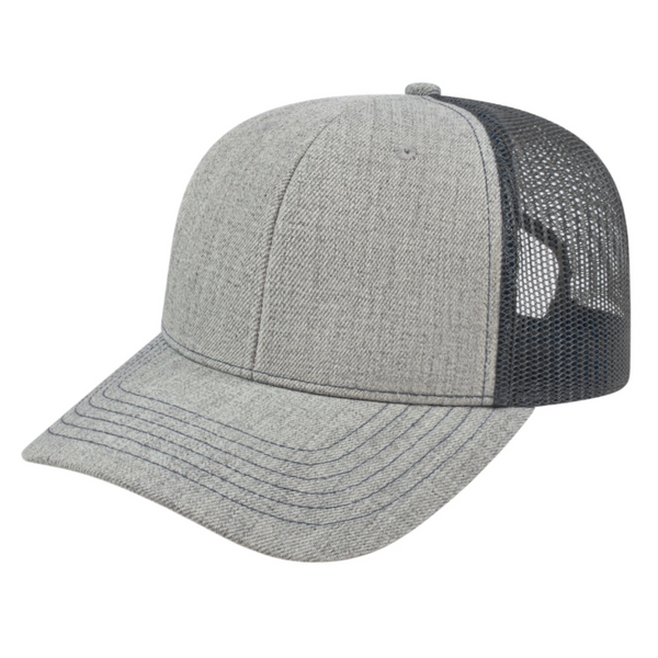 Blended Wool Acrylic with Mesh Back Cap