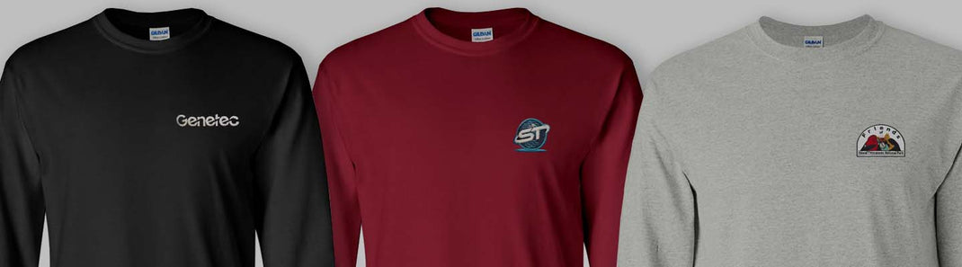 Customize Men's Long Sleeve Shirts with your Logo Design – EZ Corporate ...