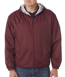 UltraClub Fleece-Lined Hooded Jacket - Company Apparel – EZ Corporate ...