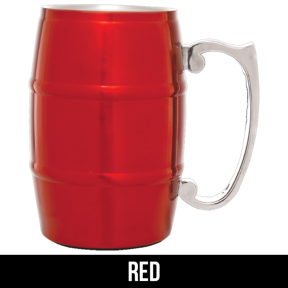 17 oz. Stainless Steel Barrel Mug with Handle - LZR – EZ Corporate Clothing